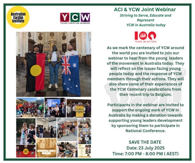 Celebrating a Century of Action: YCW in Australia Today – Cardijn Community Australia