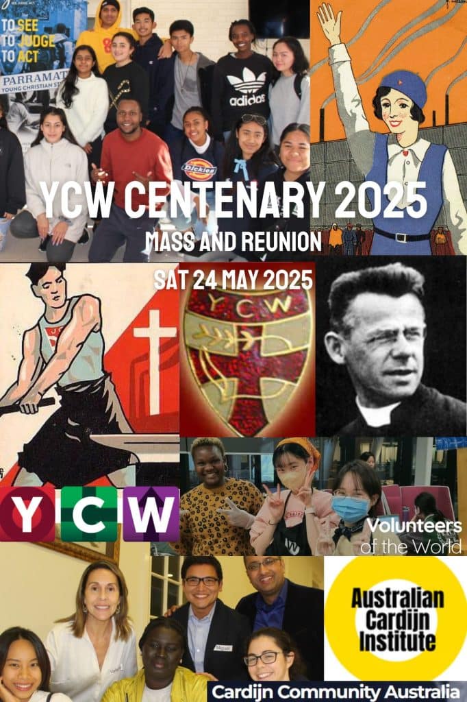 You’re Invited to celebrate 100 Years of the YCW Movement! – Cardijn ...