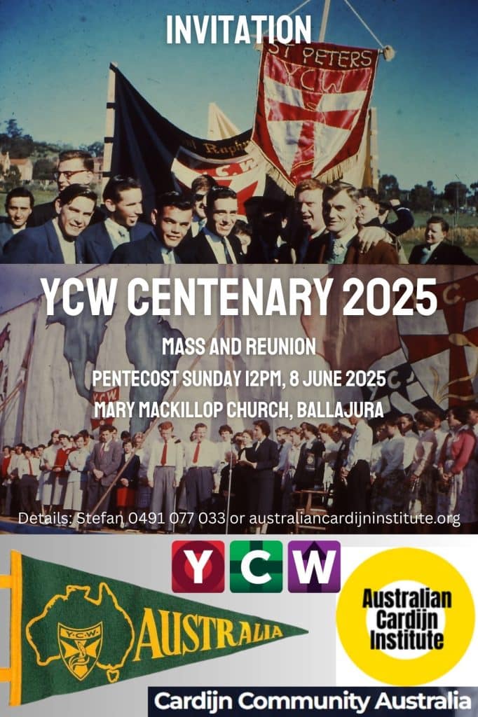 Perth YCW Centenary Mass & Reunion: Pentecost Sunday, June 8, 2025 ...